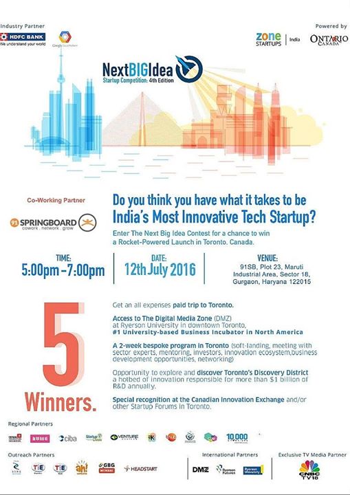 NextBIGIdea Startup Competition: 4th Edition — eChai Ventures